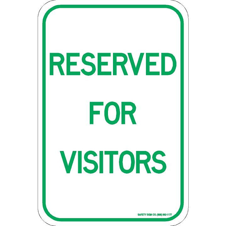 RESERVED FOR VISITORS SIGN – Safety Sign Company