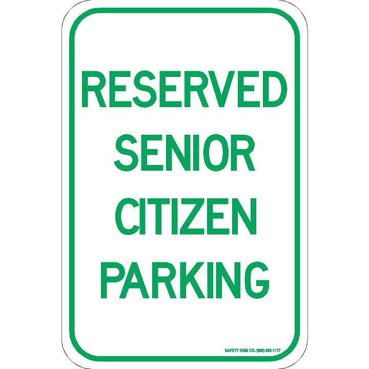 RESERVED SENIOR CITIZEN SIGN – Safety Sign Company
