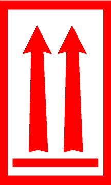 UNIVERSAL UP ARROW SHIPPING GRAPHIC (PRESSURE-SENSITIVE PAPER LABEL ...